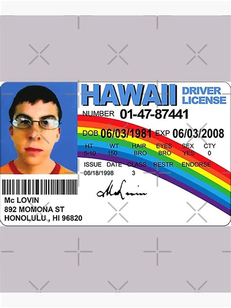 Driver License Rainbow High Quality Photographic Print For Sale By