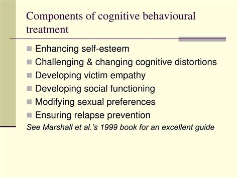 Ppt Group Cognitive Behaviour Therapy For Sexually Abusive Men With