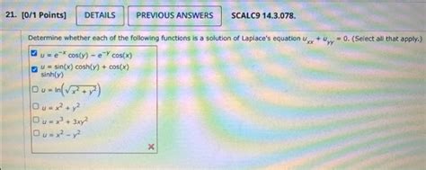 Solved Determine Whether Each Of The Following Functions Is