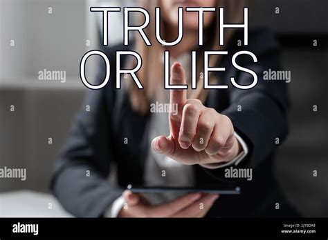 Conceptual Caption Truth Or Lies Word Written On Decide Between A Fact