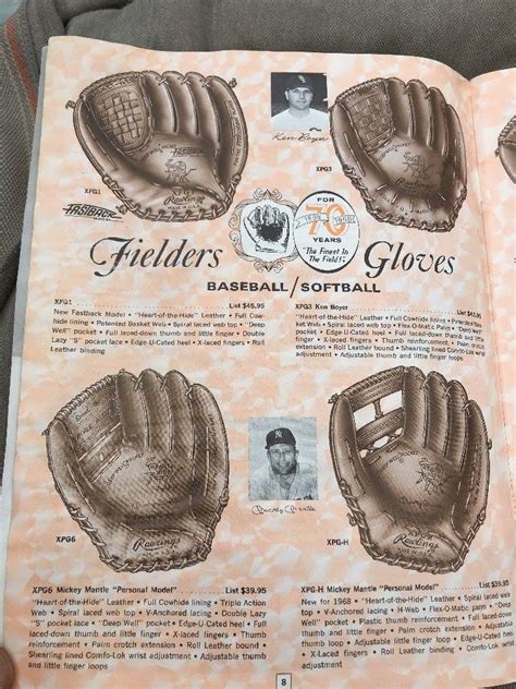 Vintage Spring Summer Rawlings 1968 Athletic Equipment Catalog