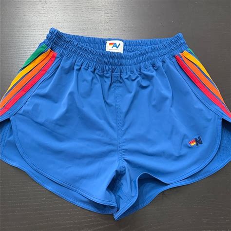 Aviator Nation Shorts Aviator Nation Blue Athletic Shorts With