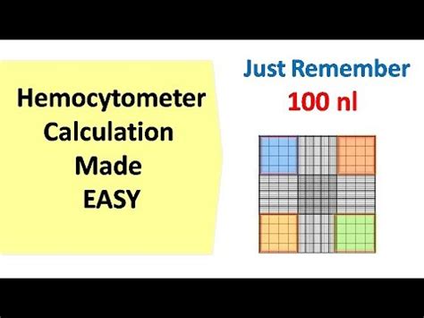 Manual Cell Count Hemocytometer Formula