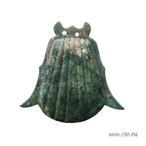 三星堆 古蜀国 铜扇贝形挂饰