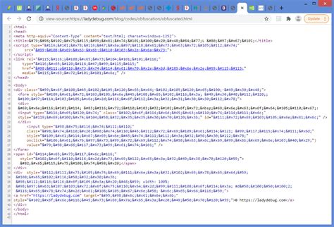 HTML Obfuscation – Debugging Everything