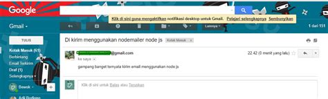Cara Mengirim Email Menggunakan Node JS Tutorial Programming Digital Marketing