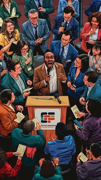 Talk After Seminar Premium Ai Generated Image