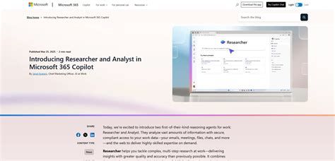 Researcher And Analyst In M365 Copilot Reviews Features Pricing