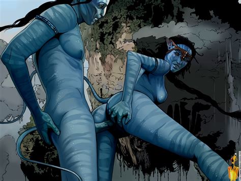 Rule 34 Black Hair Blue Skin Famous Comics Jake Sully James Cameron S Avatar Na Vi Neytiri