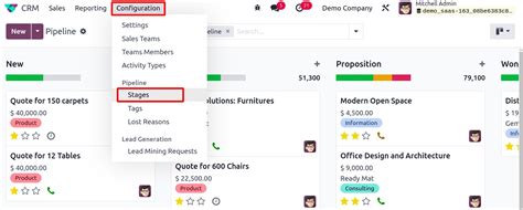 Stages In Odoo 17 CRM Odoo V17 Enterprise Edition Book