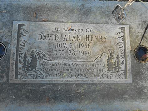 David Alan Henry 1966 1990 Find A Grave Memorial