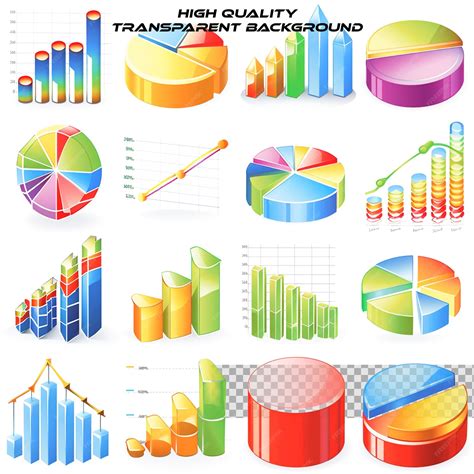 Premium Psd A Collection Of Business Charts Including Various Types