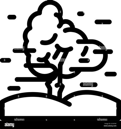Fog Weather Line Icon Vector Fog Weather Sign Isolated Contour Symbol