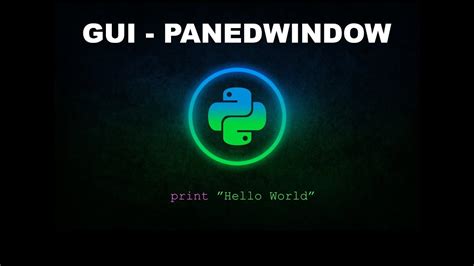 PanedWindow Python Programming YouTube