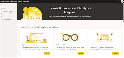 What Is The Power Bi Embedded Analytics Playground Power Bi