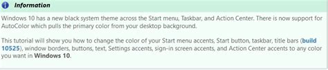 Turn On Or Off Start Taskbar And Action Center Color In Windows Page Tutorials