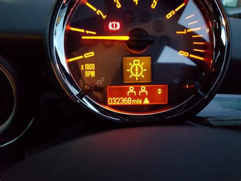 Mini Cooper Warning Light Exclamation Mark In Triangle ...