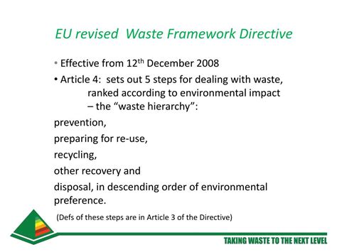 Ppt “the Hierarchy Of Waste” Powerpoint Presentation Free Download