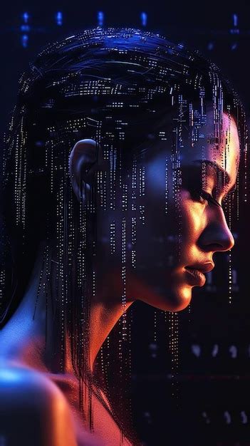Premium Photo Portrait Of Cyberpunk Hacker