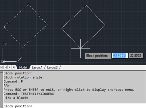 AutoCAD NET EntityJig Move Rotate Block BlockReference INSERT