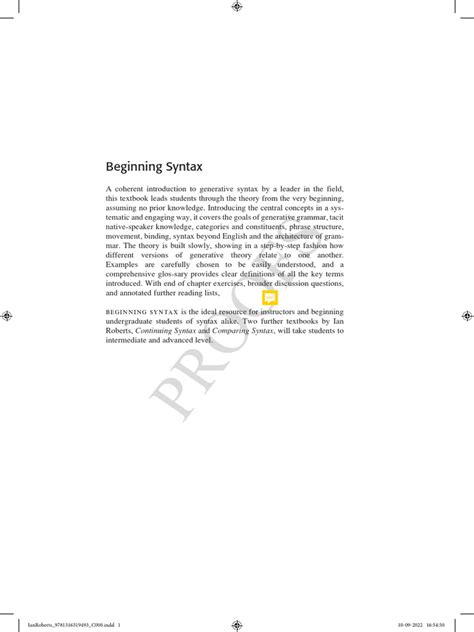 beginning syntax pdf syntax linguistics