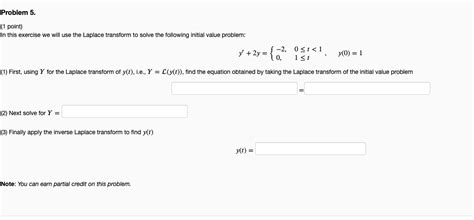 Solved Point In This Exercise We Will Use The Laplace Chegg