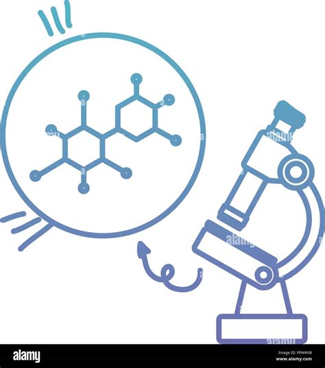 Structure Molecular With Microscope Stock Vector Image And Art Alamy
