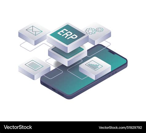 Evolution Of Ai Technologies In Erp Systems Vector Image