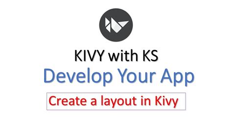How To Create Boxlayout In Kivy Kivy With Ks Develop Your App Using Pythonkivy Youtube