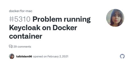 Problem Running Keycloak On Docker Container · Issue 5310 · Dockerfor
