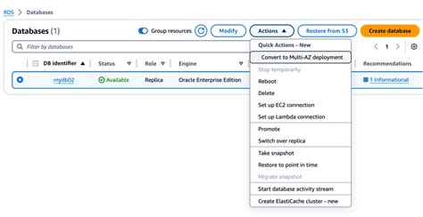 Automatic Reconnection To Amazon RDS For Oracle Read Replicas During Disaster Recovery AWS
