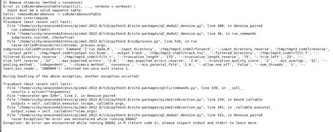 plugin error from dada2 return code 1 user support qiime 2 forum