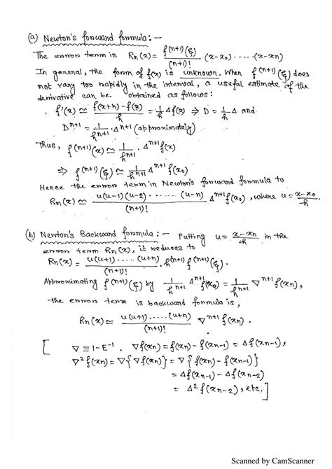 Solution Errors In Polynomial Interpolation Formula Studypool