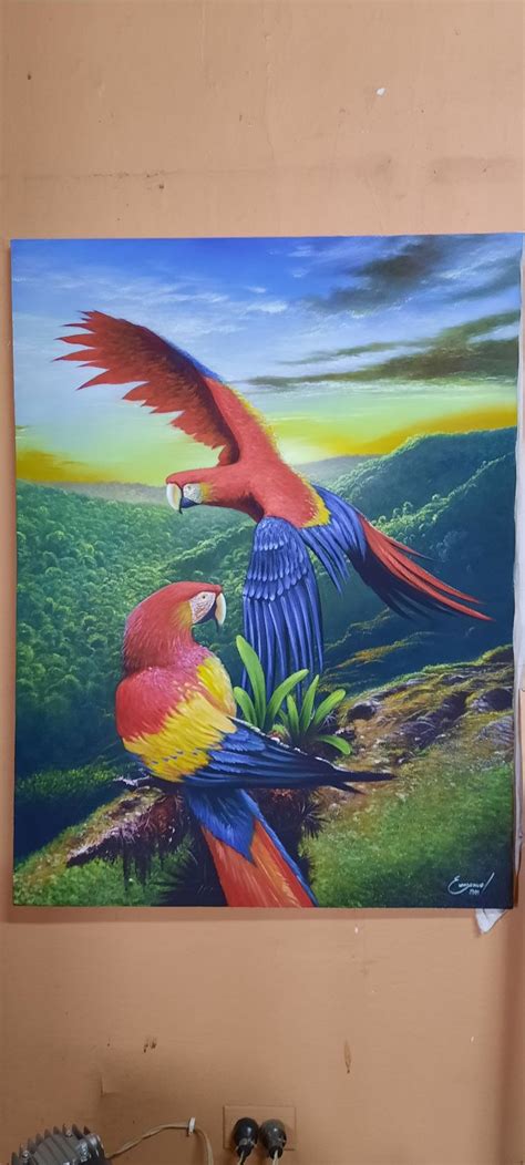 Guacamayas En 2024 Pinturas Realistas Dibujos De Aves Arte De