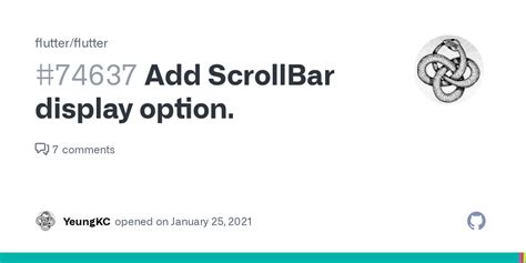 Add ScrollBar Display Option Issue Flutter Flutter GitHub