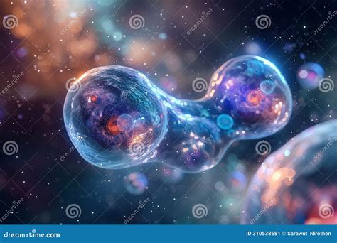 Fungal Growth And Spore Release Exploring Microscopic Realms Stock