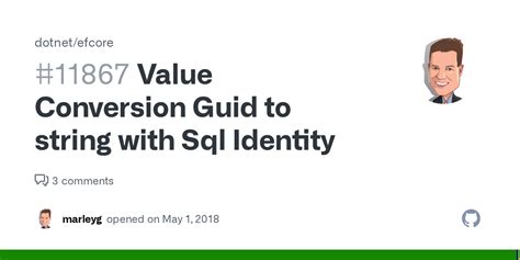 Value Conversion Guid To String With Sql Identity · Issue 11867