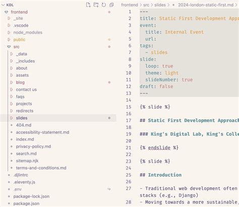 Static First Development Approach King S Digital Lab