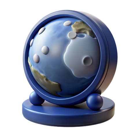Impressive Modern Stylized 3d Globe Illustration Exclusive 57142694 Png