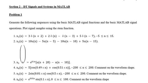 Solved Generate The Following Sequences Using The Basic