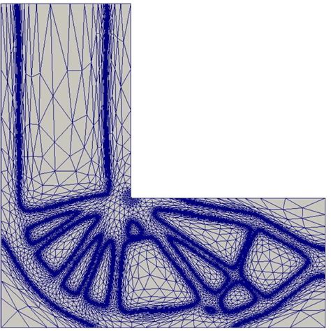 Compliance And Stress Constrained Optimization Anisotropic Adapted Mesh Download Scientific