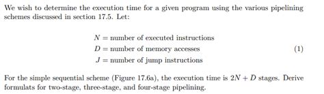 We Wish To Determine The Execution Time For A Given