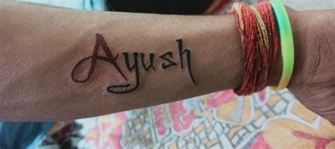 Why I Chose The Name Ayush For My Tattoo Ayush Name Tattoo