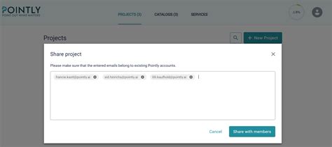 multi user work together easily with shared projects