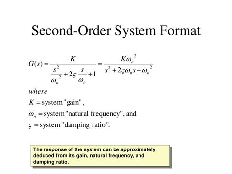 Ppt Lecture 4 Time Response Reference Nise Chapter 4 Sections 41 Through 48 Powerpoint