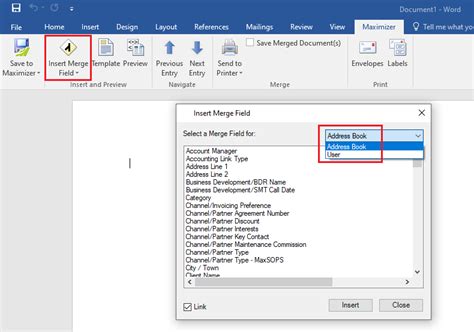 Insert A Merge Field In A Microsoft Word Document Helpdocs