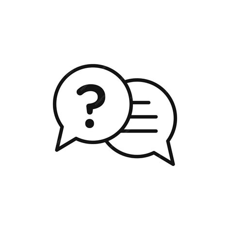 Comment Question Icon Set Faq Vector Symbol Question And Answer Pictogram Inquire Bubble Ask Or