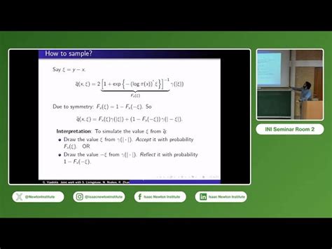 Free Video Skew Symmetric Schemes For Robust Sampling From Diffusions From Ini Seminar Room 2