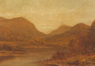 Charles Wilson Knapp American 1823 1900 On The Susquehanna Cottone