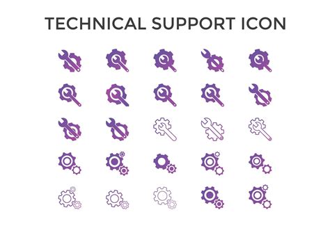 Technical Support Icon Vector Illustration Tech Support For Seo Website And Mobile Apps